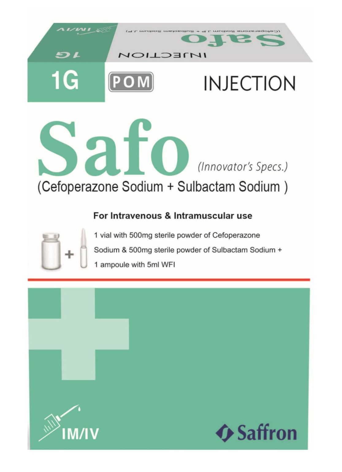 Safo Injection 1G – Saffron Pharma