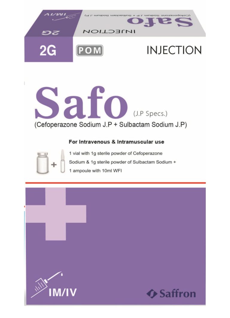 Safo Injection 2G – Saffron Pharma